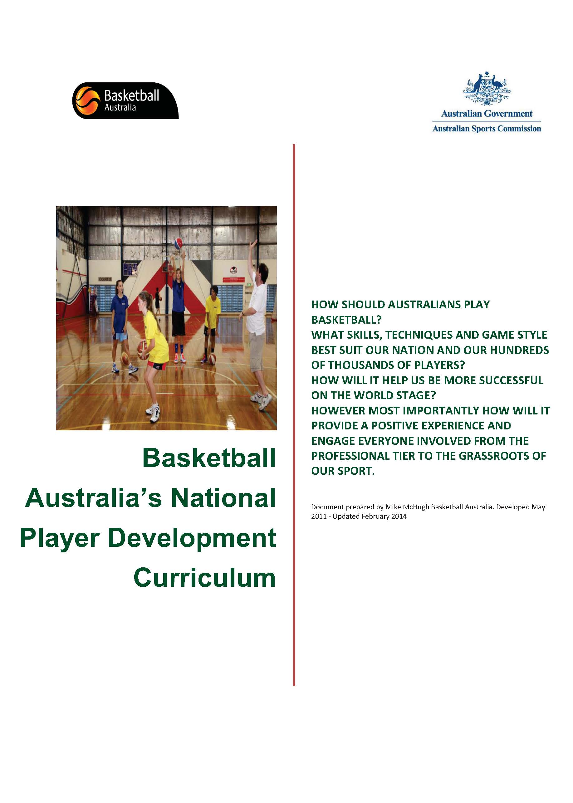 Basketball Australia National Player Development Curriculum – Piranhas ...